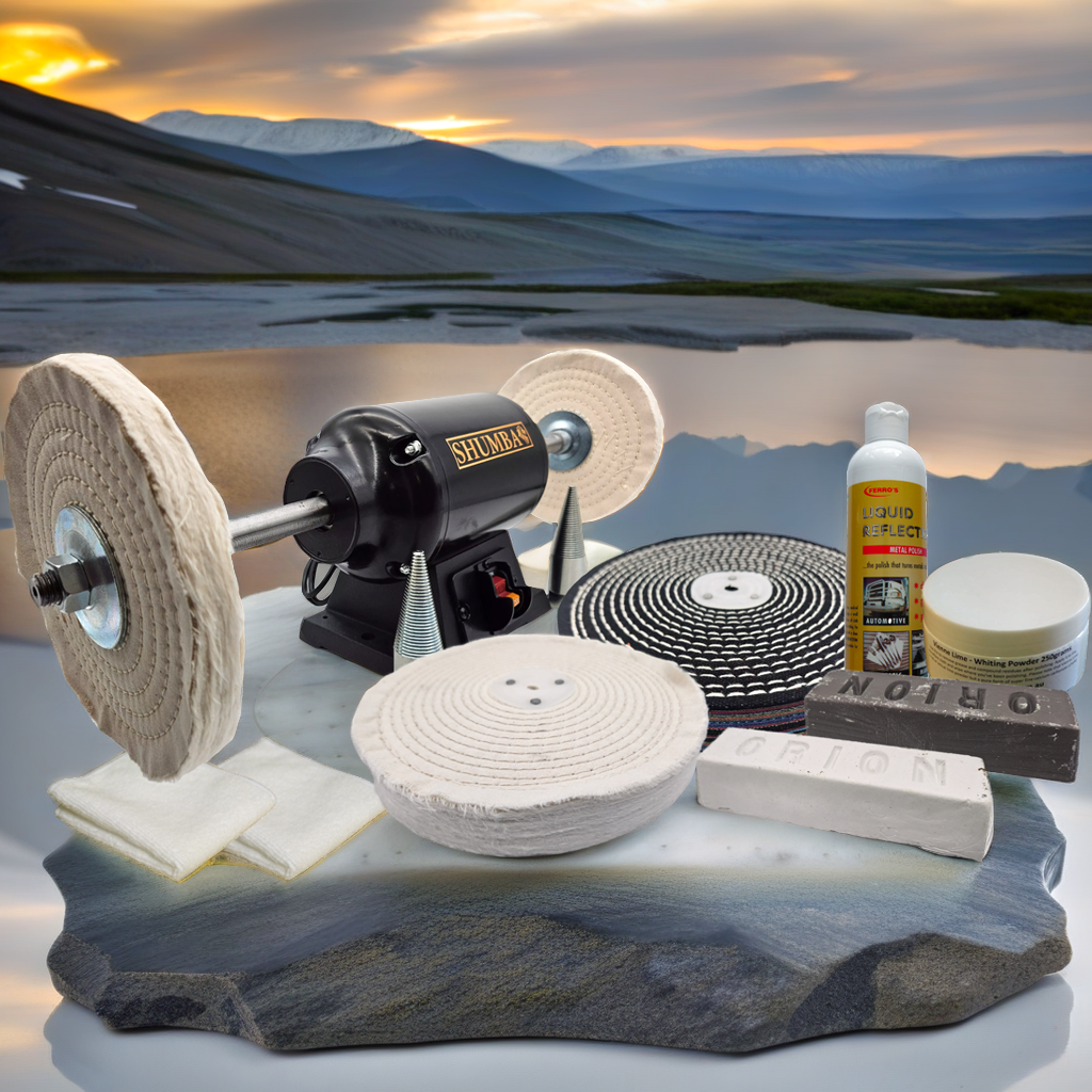 200mm Bench Polisher Steel Polishing Kit - Polishup