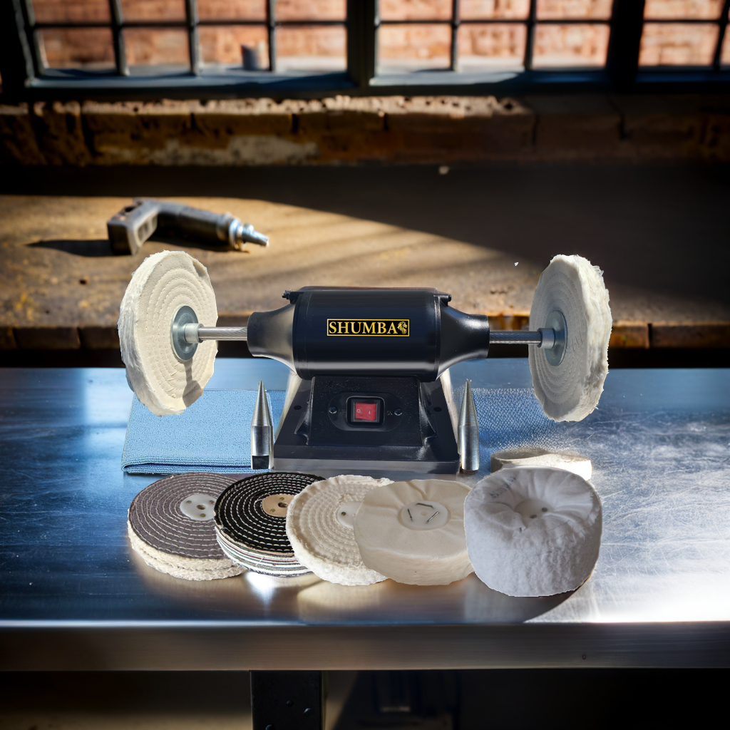 150mm 6 inch Polishing Kit Bench Polisher - Polishup