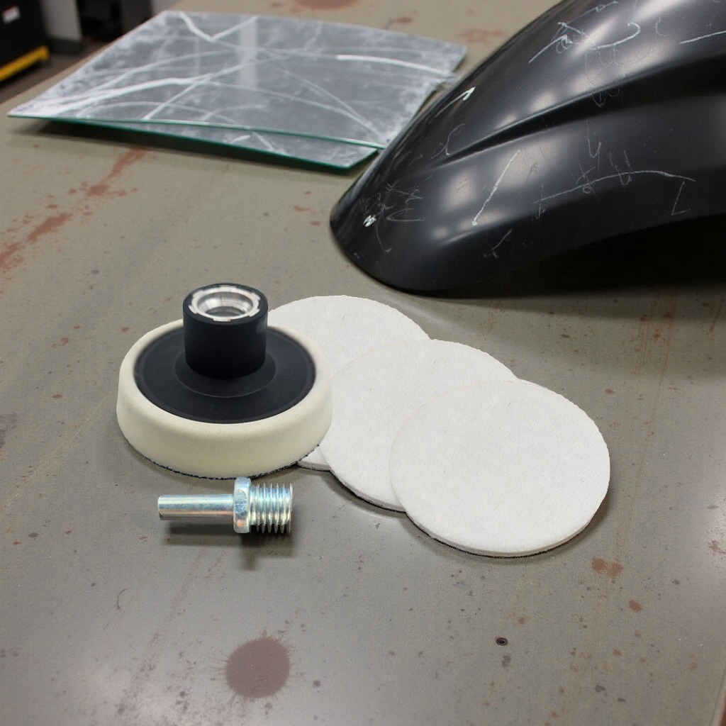 75mm Glass & Perspex Polishing Kit - Polishup
