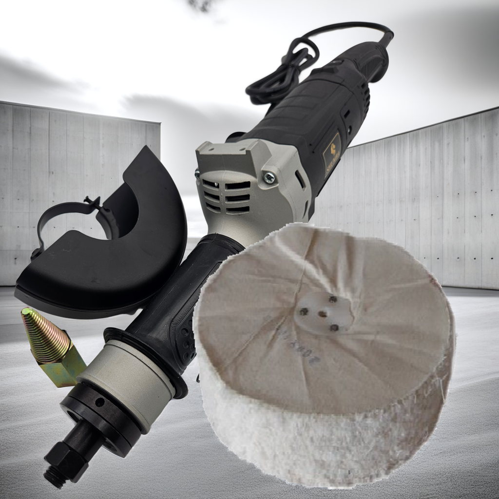 1500 watt Barrel Polisher with 200mm Buffing wheel - Polishup