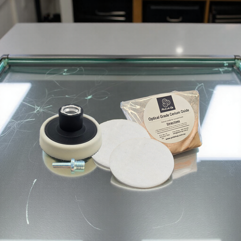 75mm Glass & Perspex Polishing Kit - Polishup