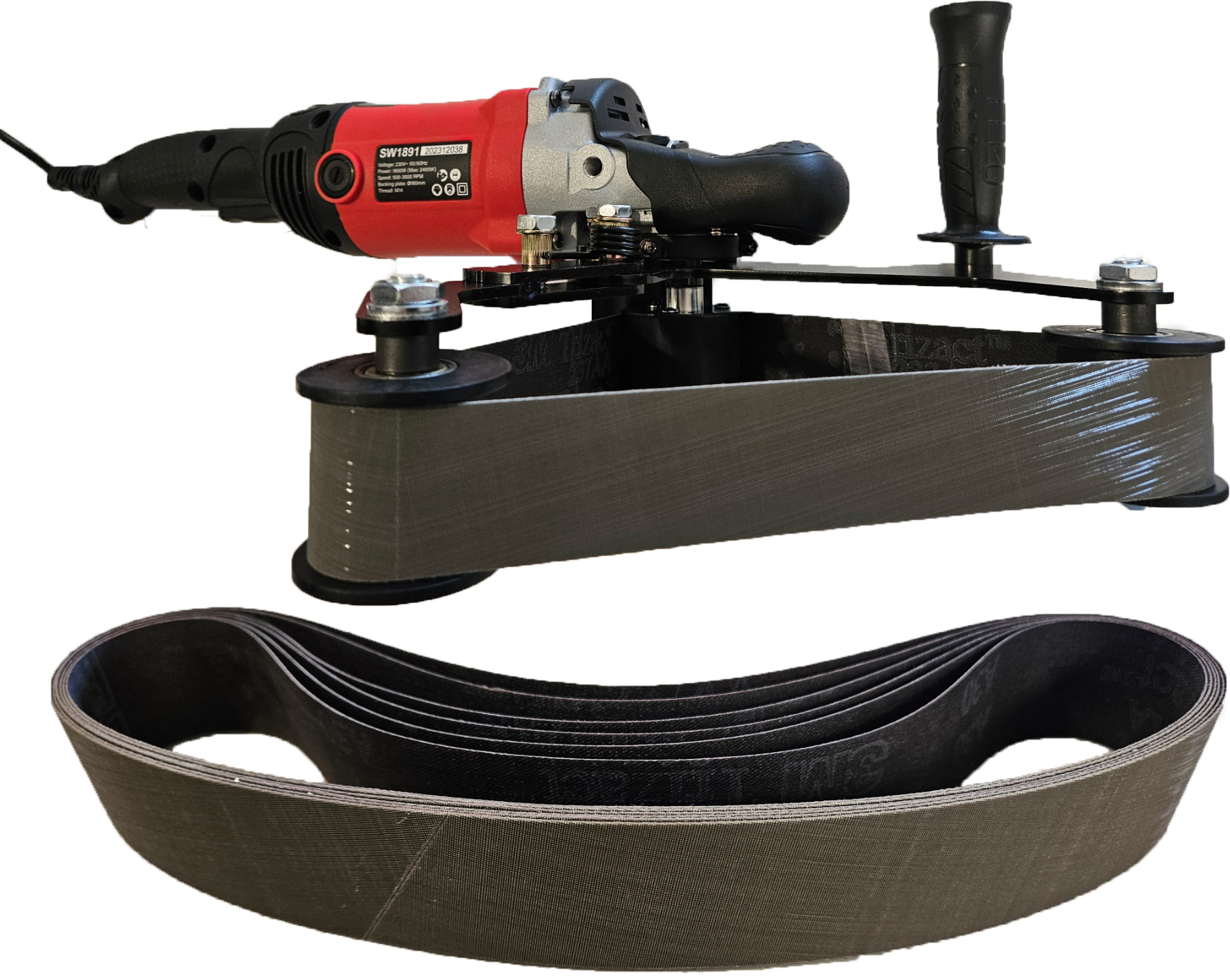 Pipe Tube Polisher Belt Sander Polishing Kit Variable Speed - Polishup