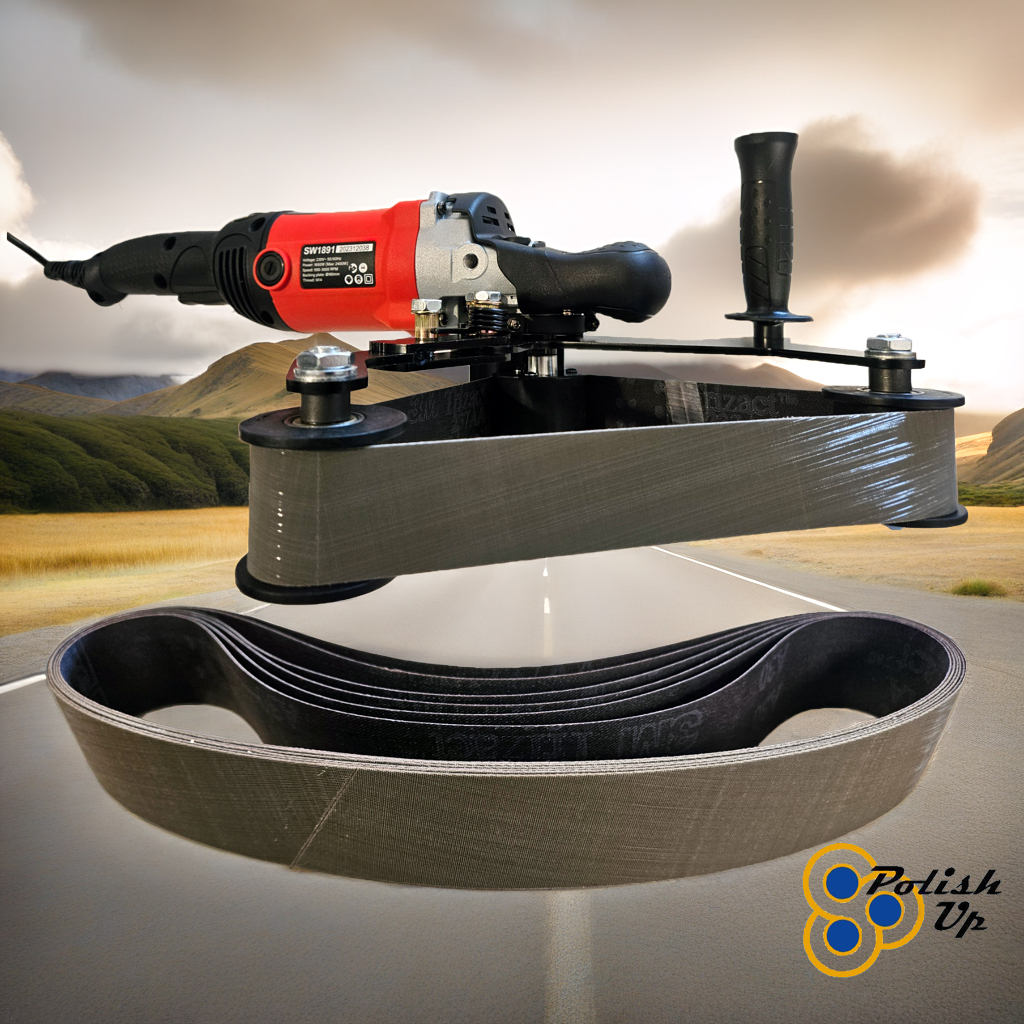 Pipe Tube Polisher Belt Sander Polishing Kit Variable Speed - Polishup