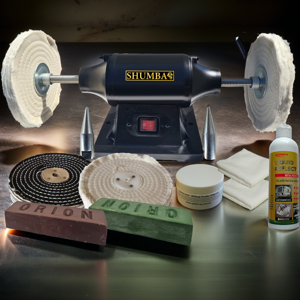 150mm Bench Grinder Alloy Polishing Kit - Polishup