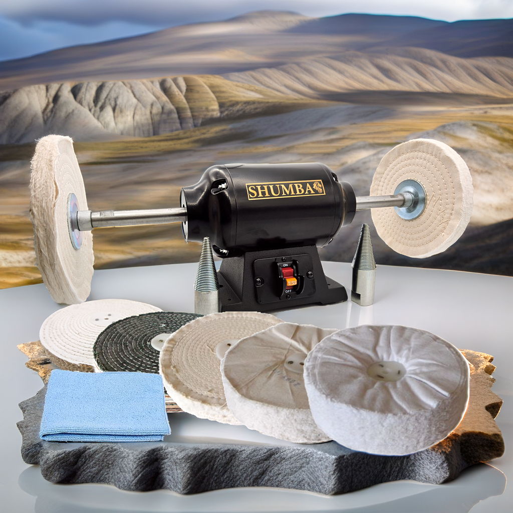 750 Watt 1HP Bench Polisher With 200mm Kit - Polishup