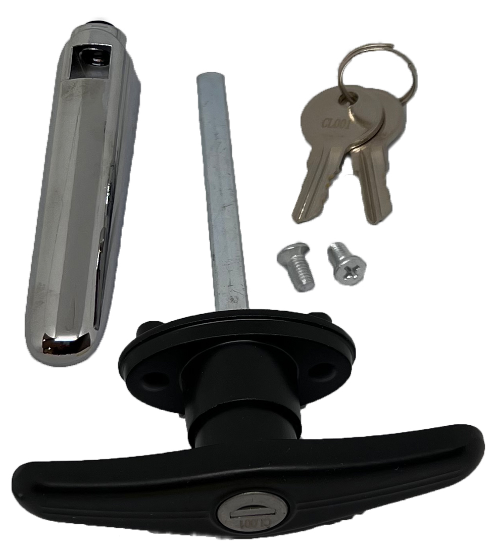 Rear Fixing Black Canopy T Handle Lock with Cam Lever Qty Discounts ...