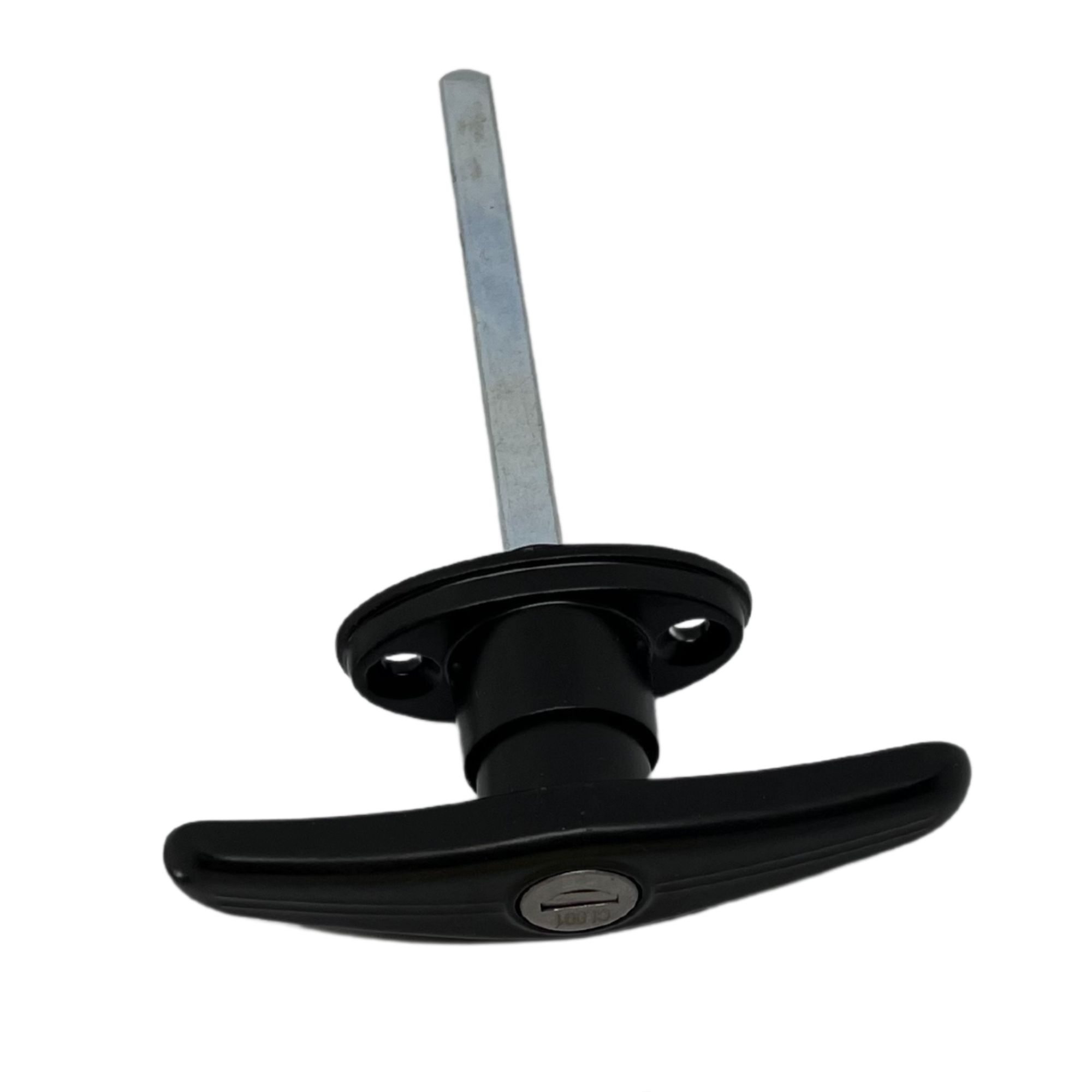 Front Fixing Black Canopy T Handle Lock with Cam Lever (2 Qty) - Polishup