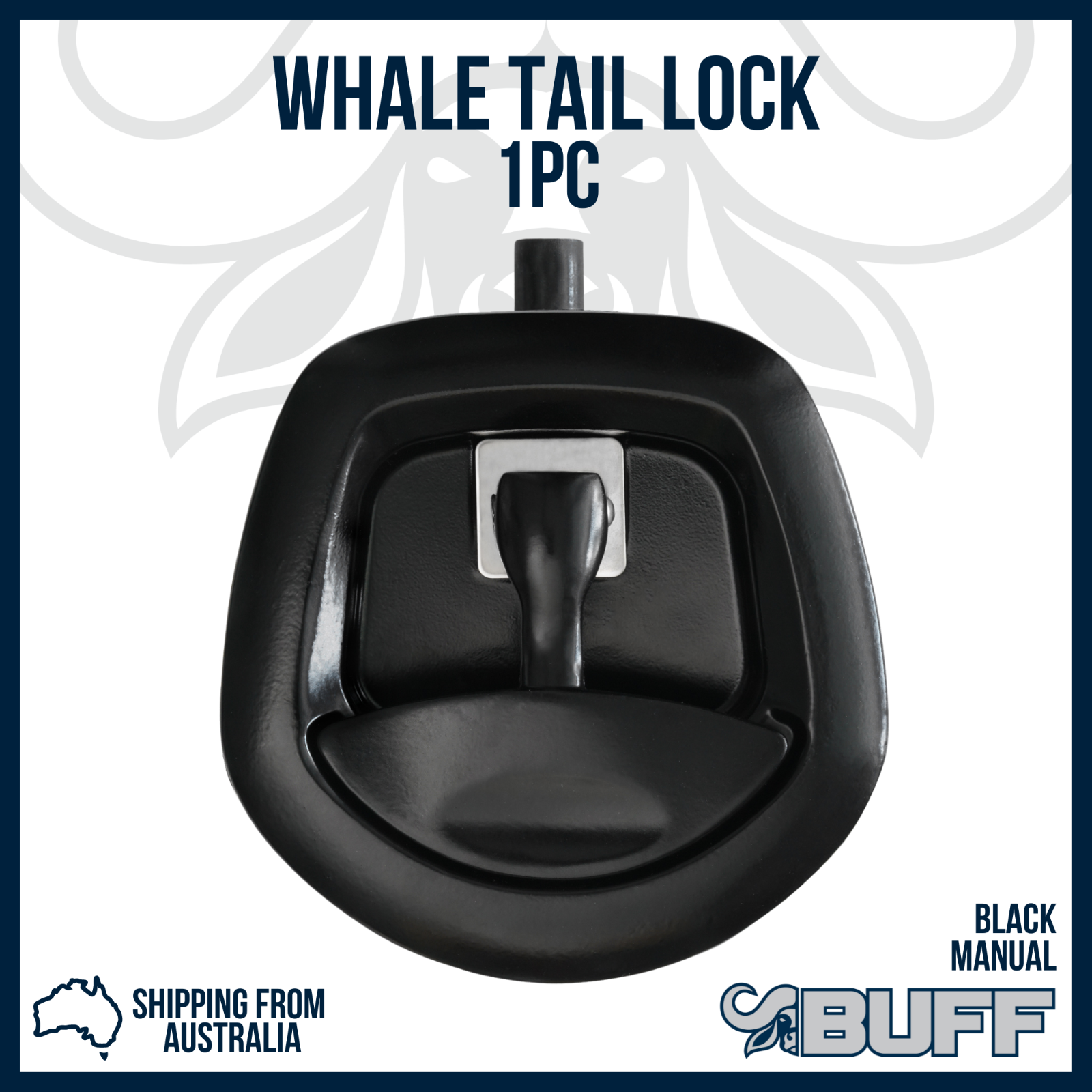 Black Whale Tail T Handle Compression Lock (Manual Operation) (Single ...