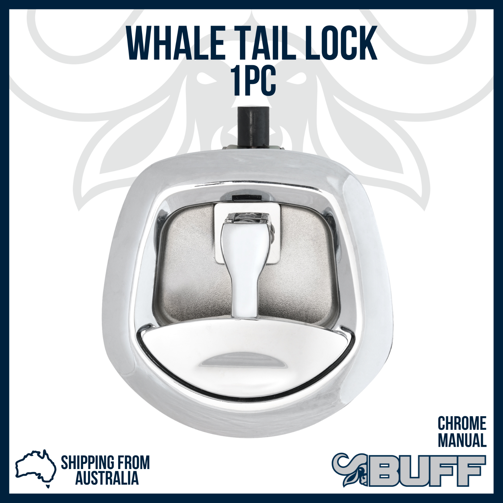 Chrome Whale Tail T Handle Compression Lock (Manual Operation) (Single ...