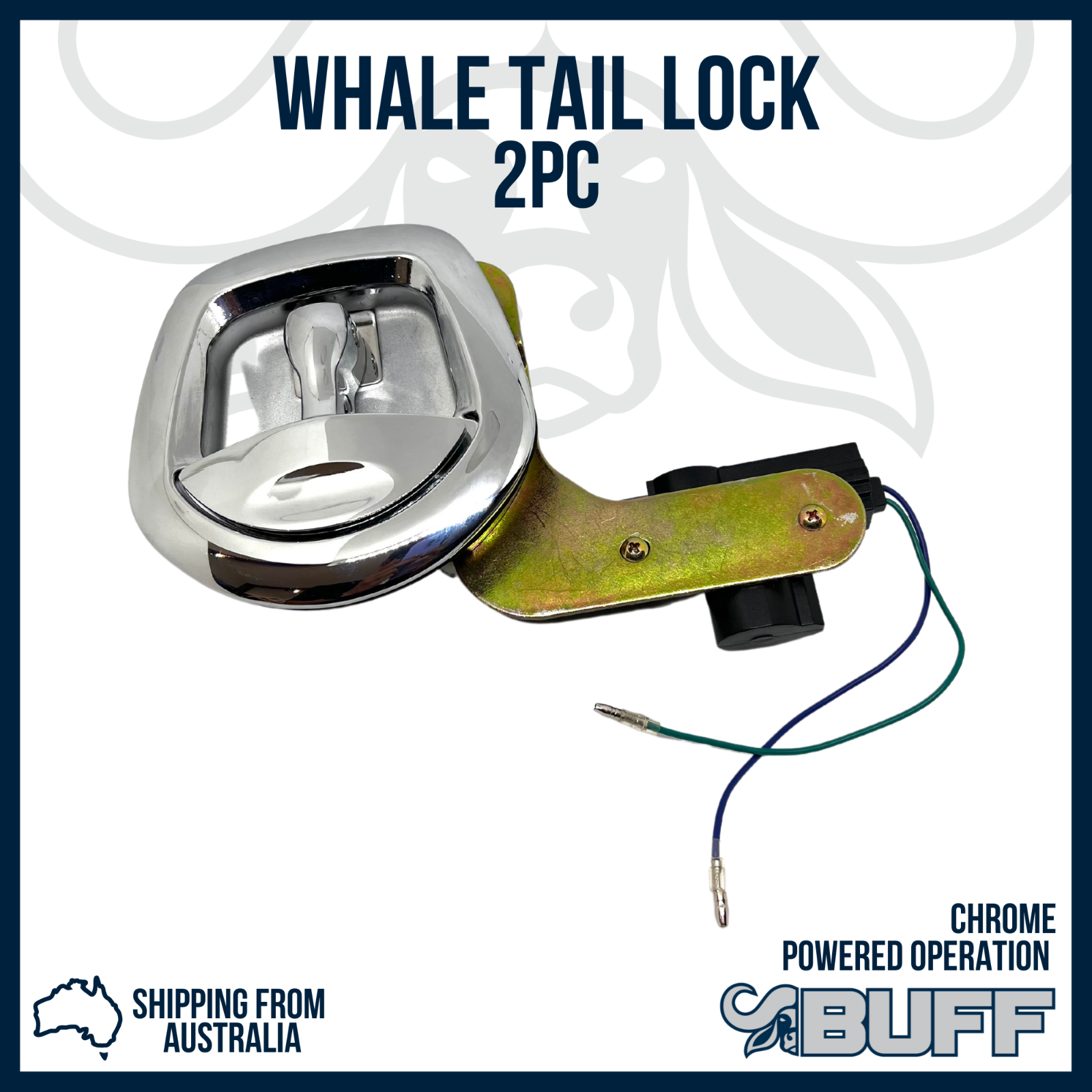 Chrome Whale Tail T Handle Compression Lock (Powered Operation) (2 Pack ...