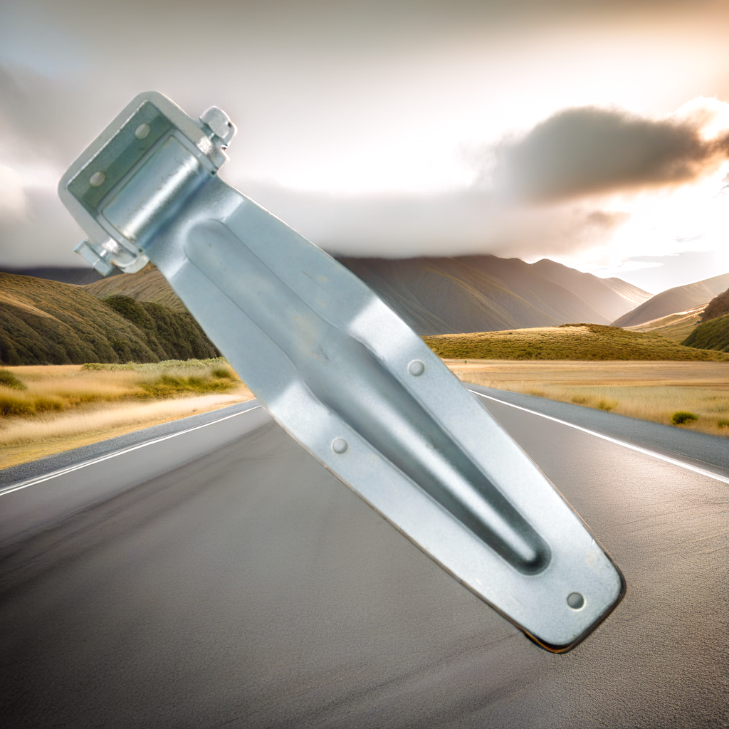 Zinc Plated Truck Body Hinge (2 Pack) - 347mm, 90mm, 4mm - Polishup