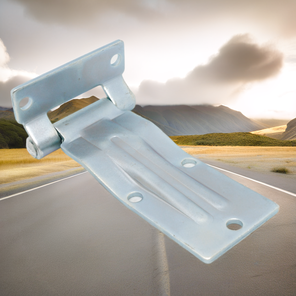 Zinc Plated Truck Body Hinge (Single) - 181.5mm, 55mm, 3.8mm - Polishup