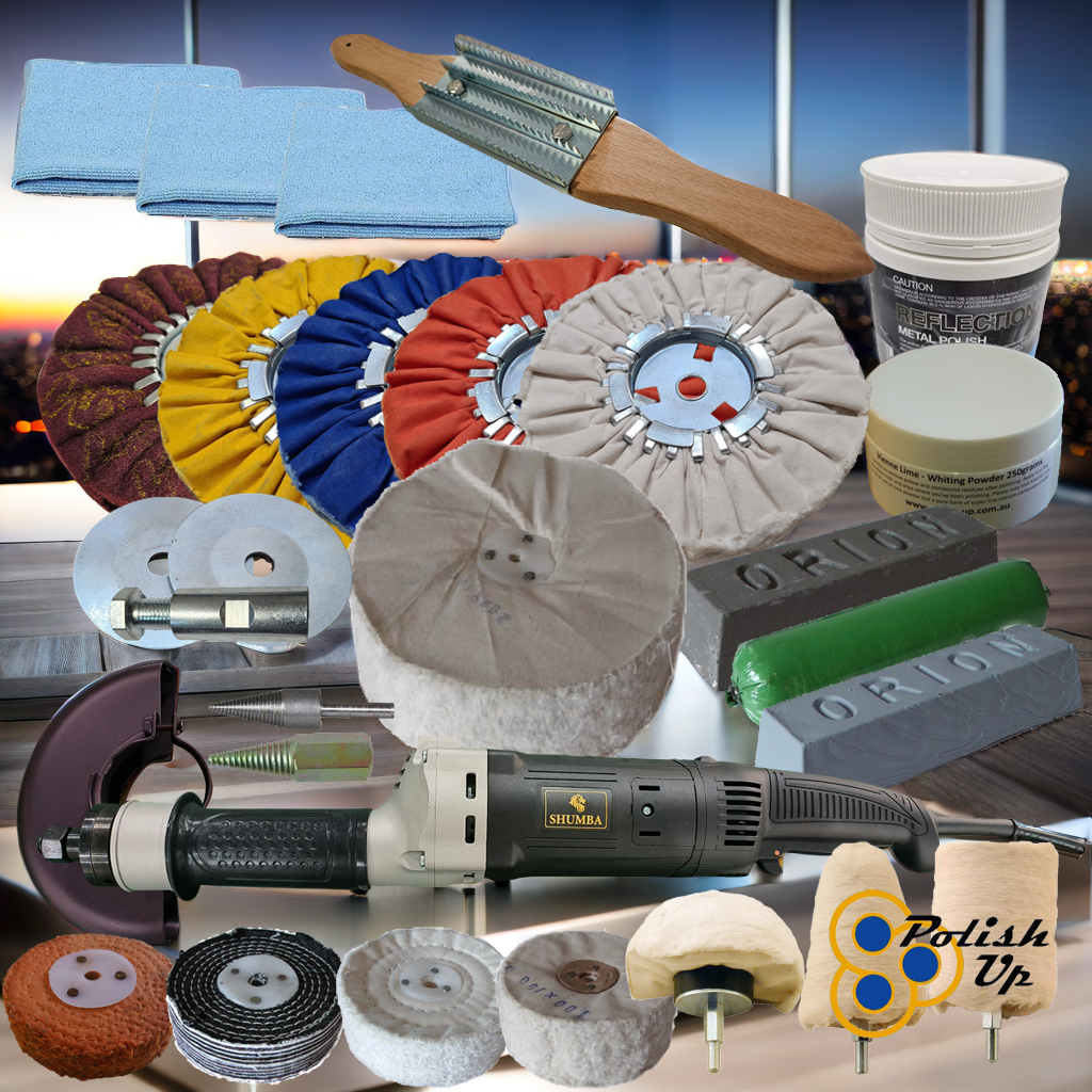 200mm Truck Airflow Metal Polishing Kit With Barrel Polisher - Polishup