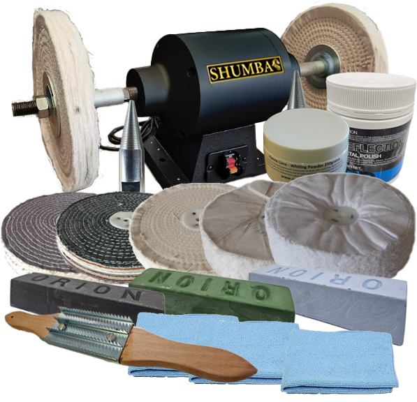 1500 Watt Bench Polisher Alloy Steel Polishing Kit - Polishup