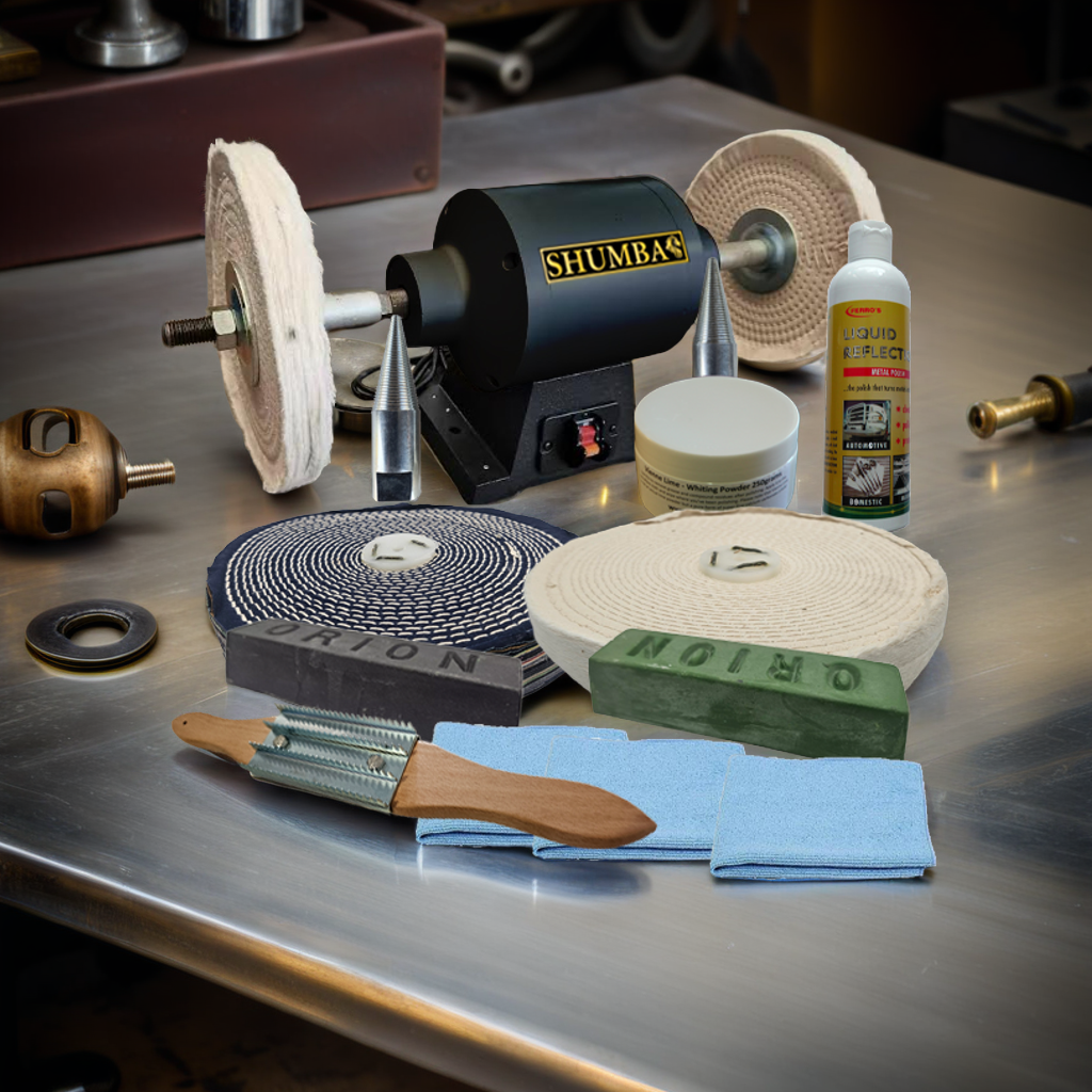 1500 Watt Bench Polisher 250mm Alloy Stainless Polishing Kit - Polishup