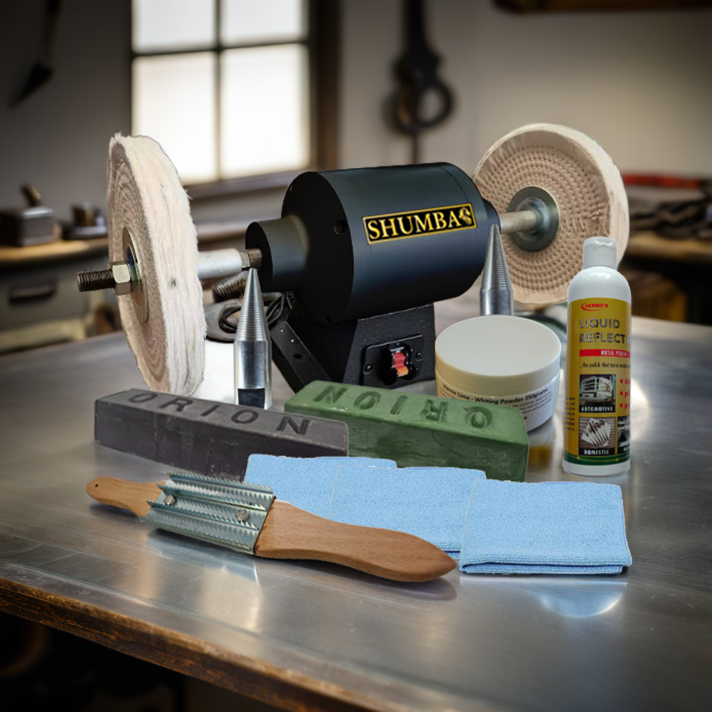 1500W Bench Polisher 250mm Alloy Stainless Polishing Kit - Polishup