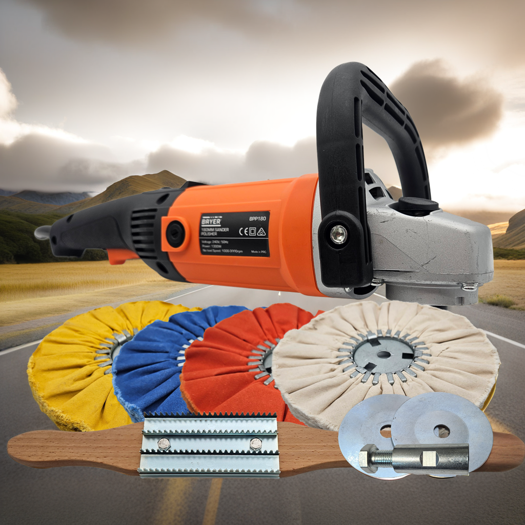 250mm Airflow Metal Polishing Kit & Polisher - Polishup