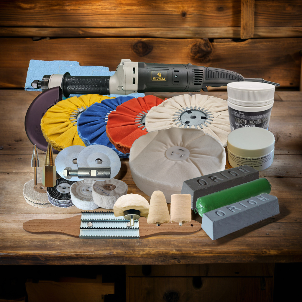 250mm Truck Airflow Metal Polishing Kit With Barrel Polisher - Polishup