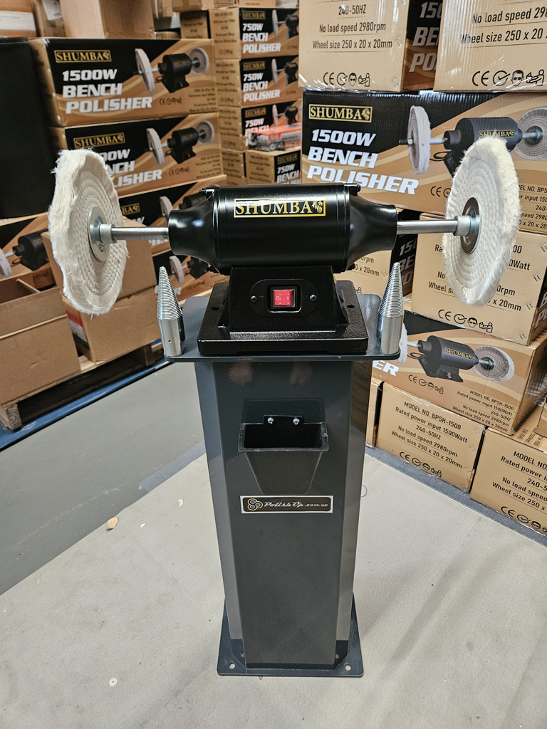 550 Watt Shumba Bench Polisher with Stand - Polishup